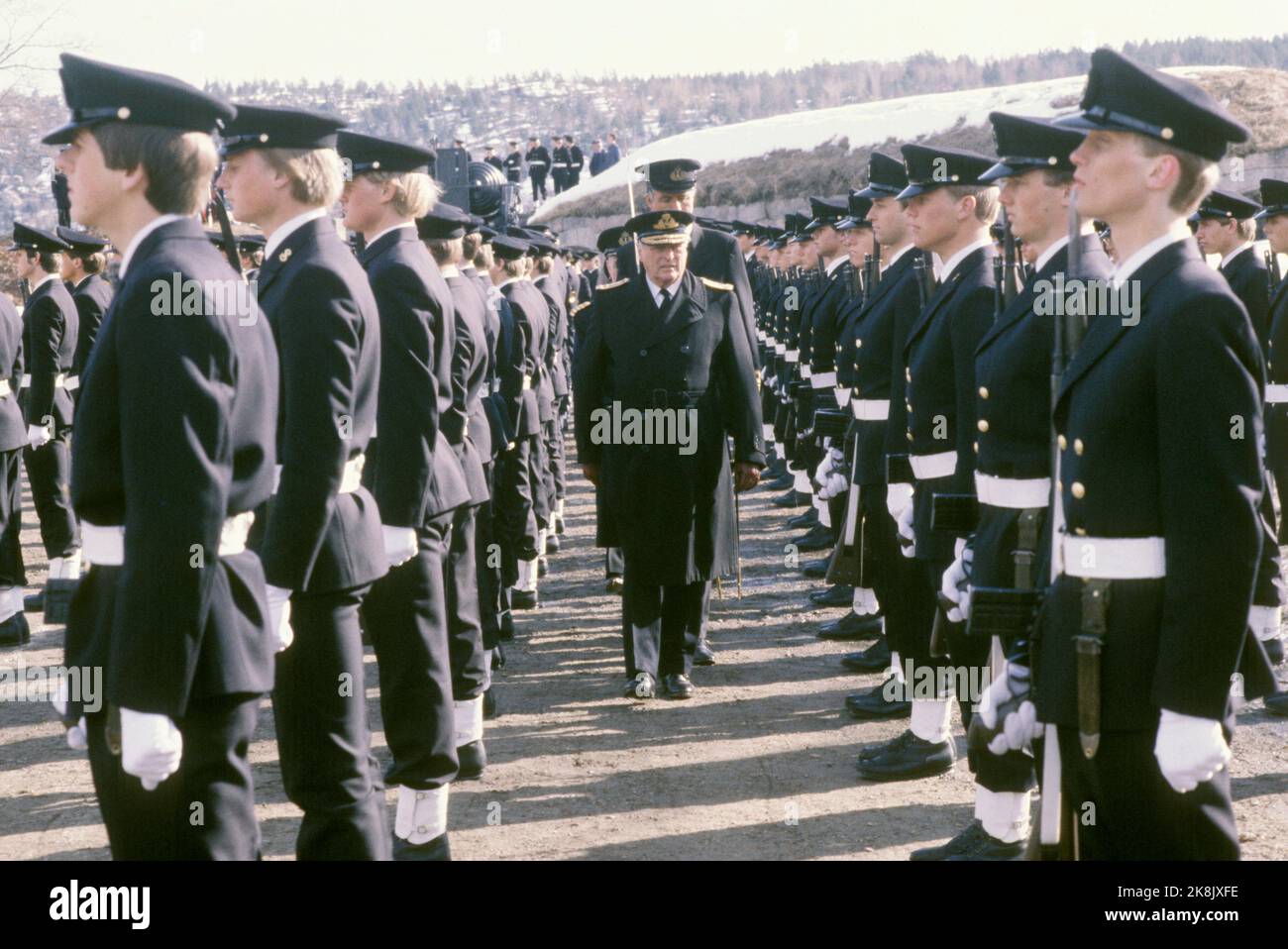 Drøbak, Oscarsborg Fortress 19800409. Memory holiday at Oscarsborg ...