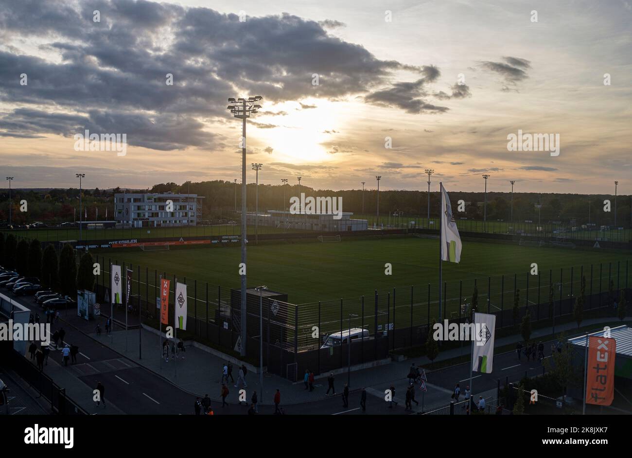 Football soccer landscape landscape format pitch field overview hi-res ...