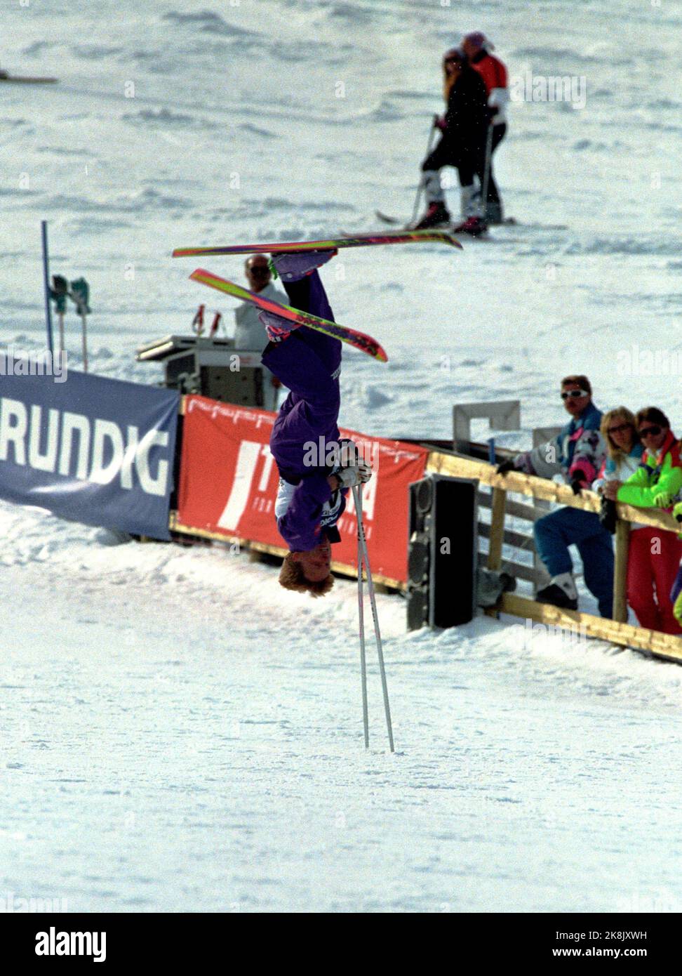 Altenmarkt Austria 19920314 Rune Kristiansen in action, on his way to ...