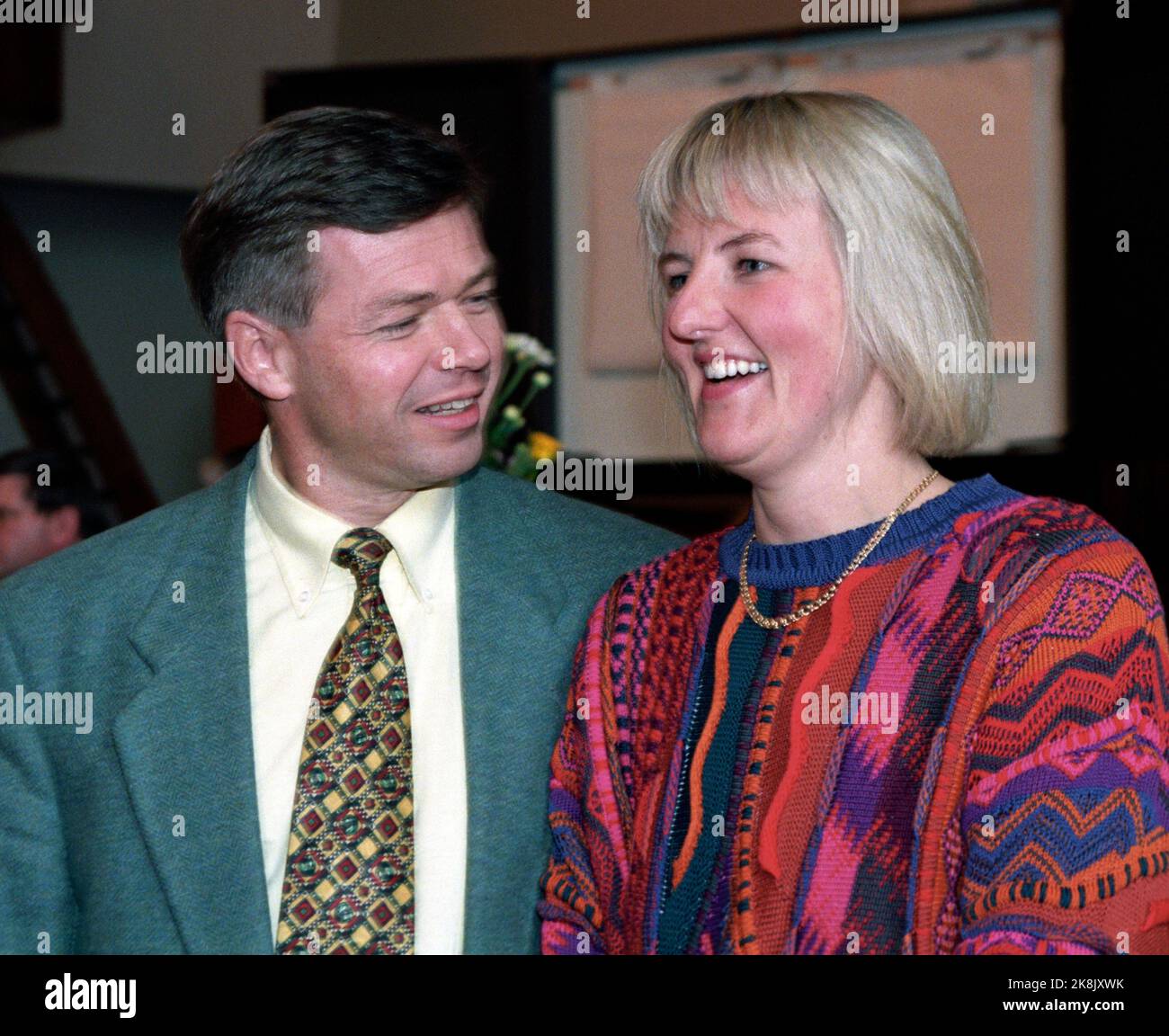 Kjell magne bondevik and valgerd svarstad haugland photo hi-res stock ...