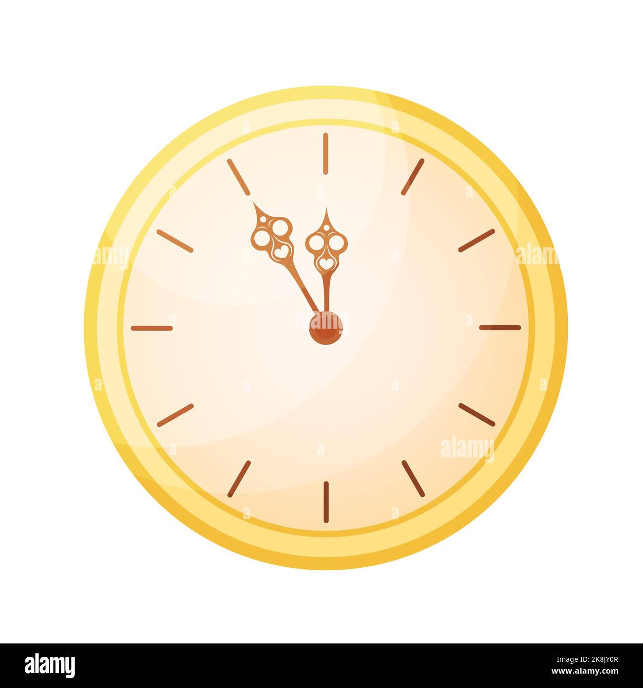 Midnight Clock Clipart