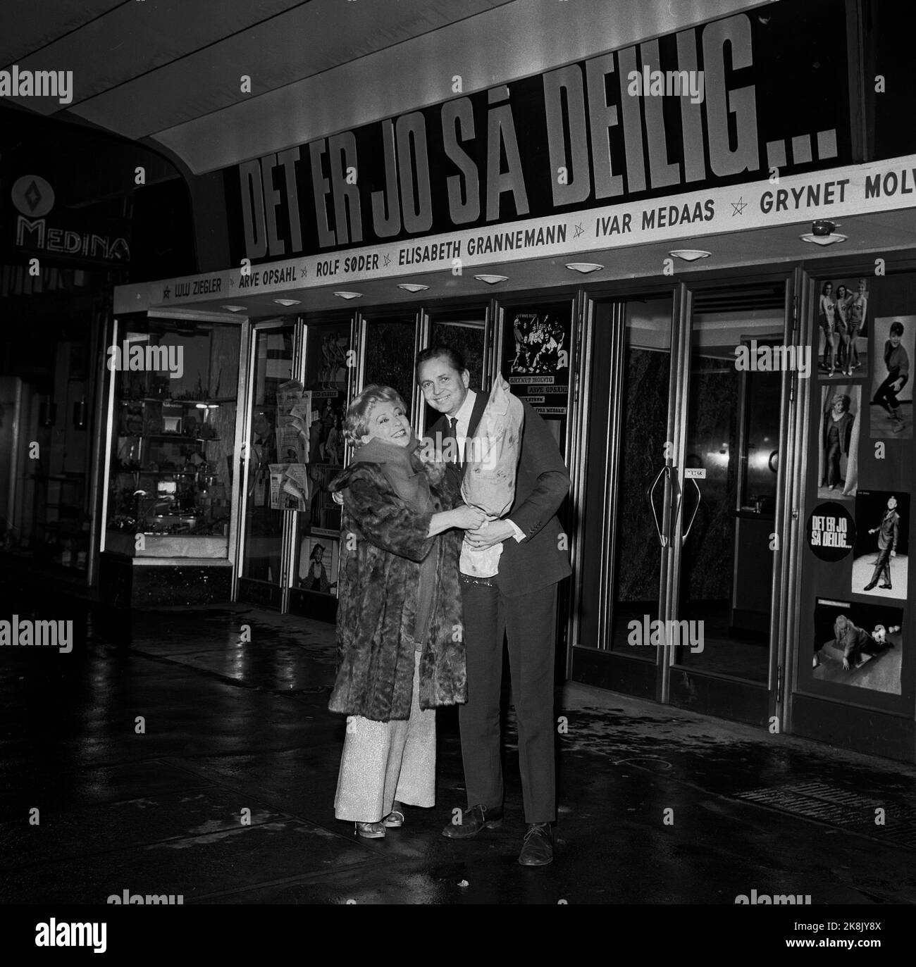 Oslo 19650115 Danish revision star Lulu Ziegler along with revival ...