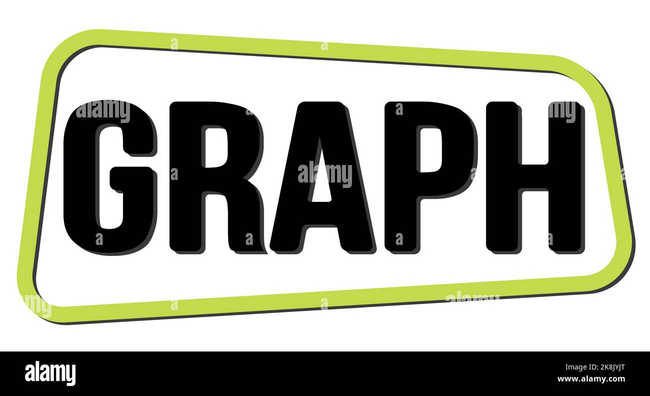 GRAPH text written on green-black trapeze stamp sign Stock Photo - Alamy