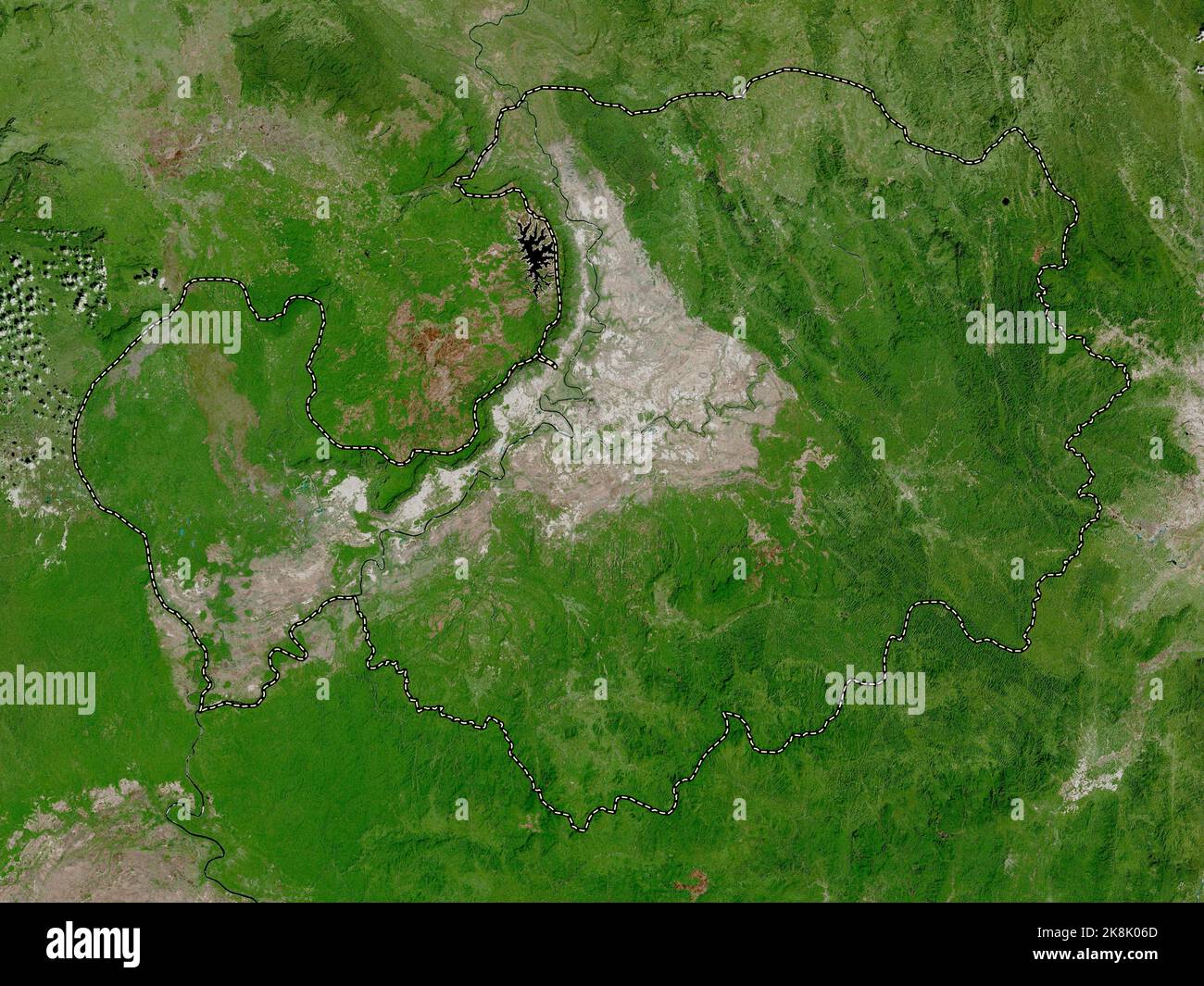 Attapu, province of Laos. High resolution satellite map Stock Photo - Alamy