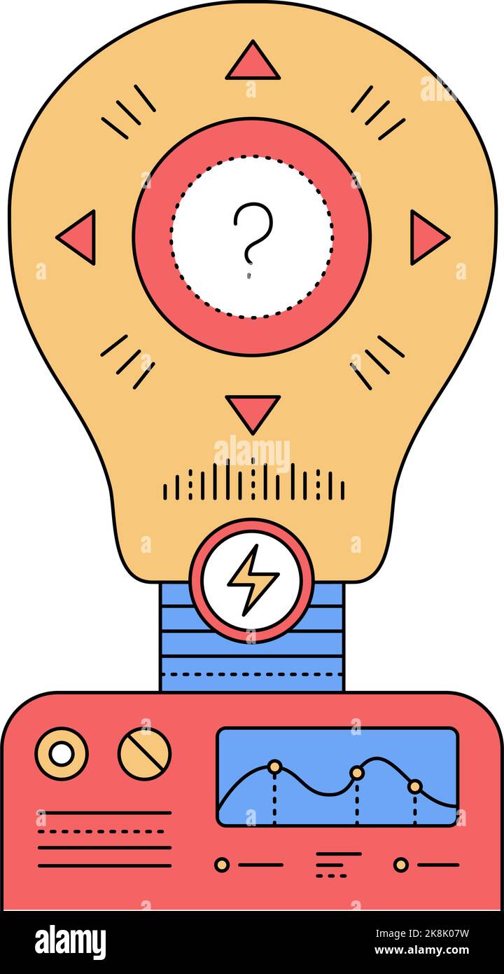 Brainstorm icon idea light bulb flat vector Stock Vector Image & Art ...