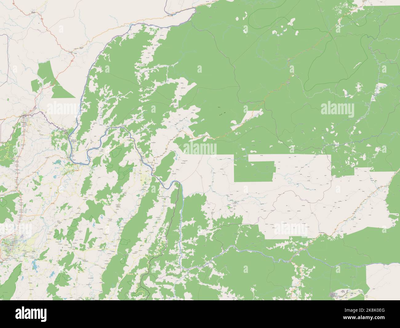Bokeo, province of Laos. Open Street Map Stock Photo - Alamy