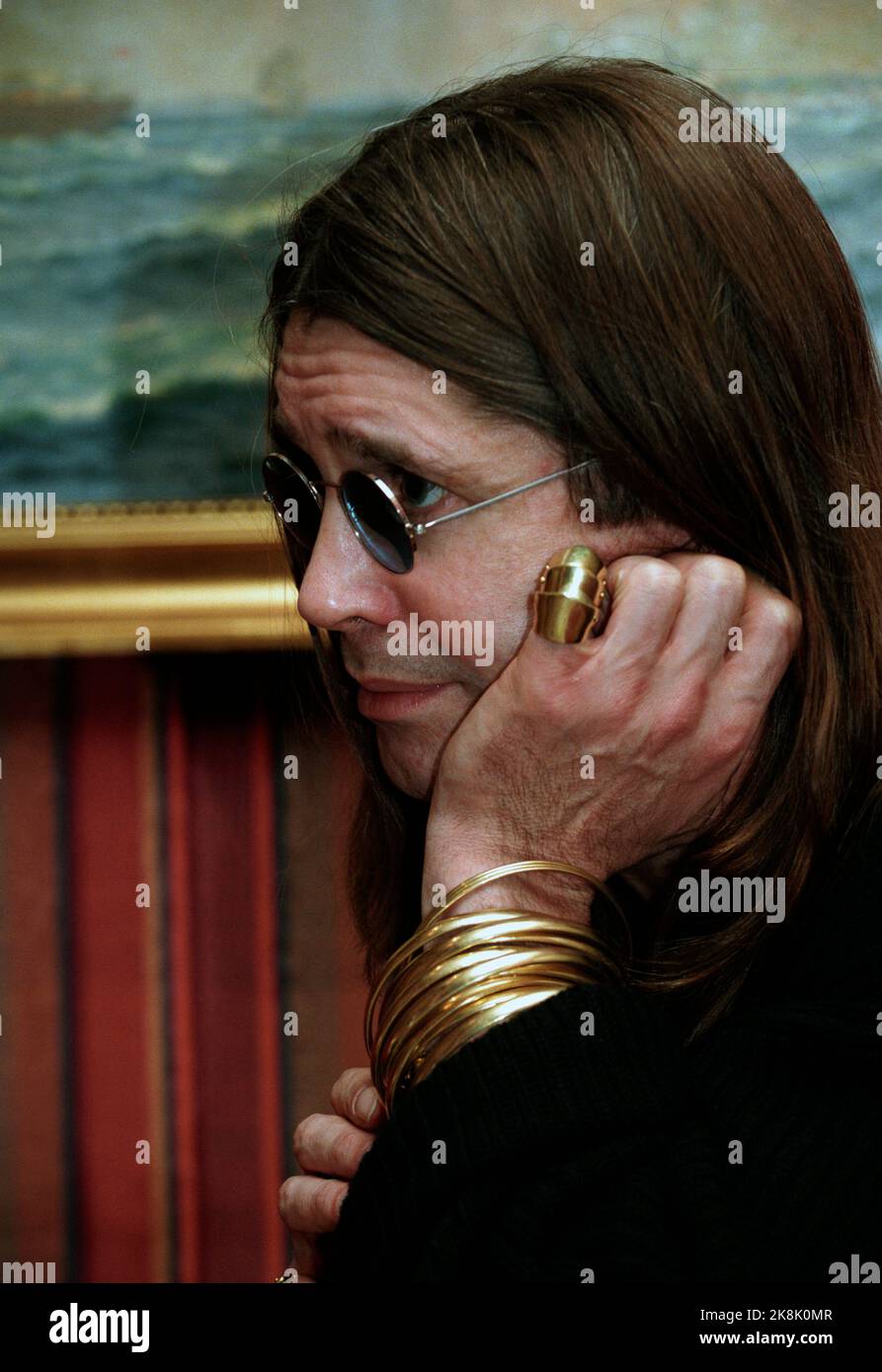 Oslo 19951126. Ozzy Osbourne, heavy metal musician. Portrait during ...