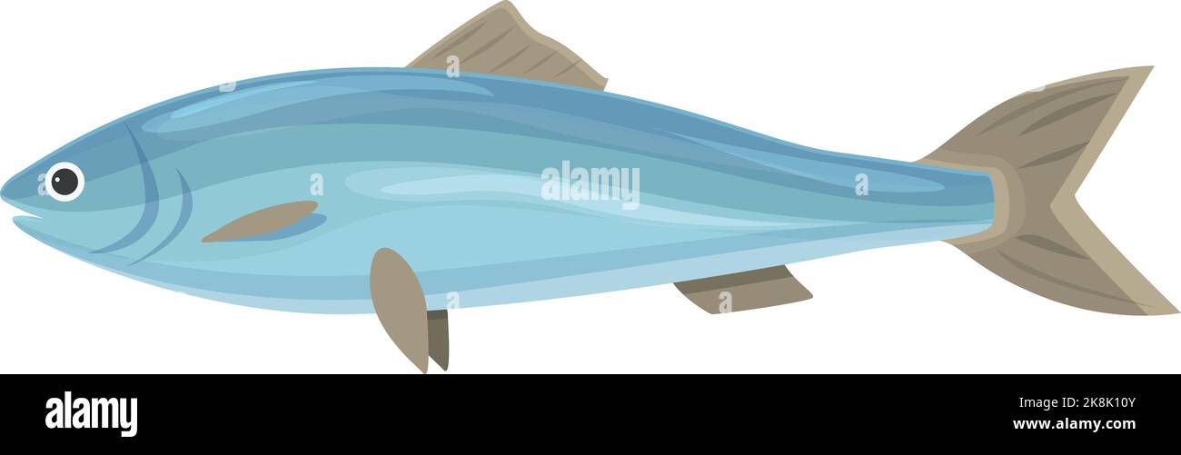 Sardine fish icon cartoon vector. Sea herring. Food animal Stock Vector ...
