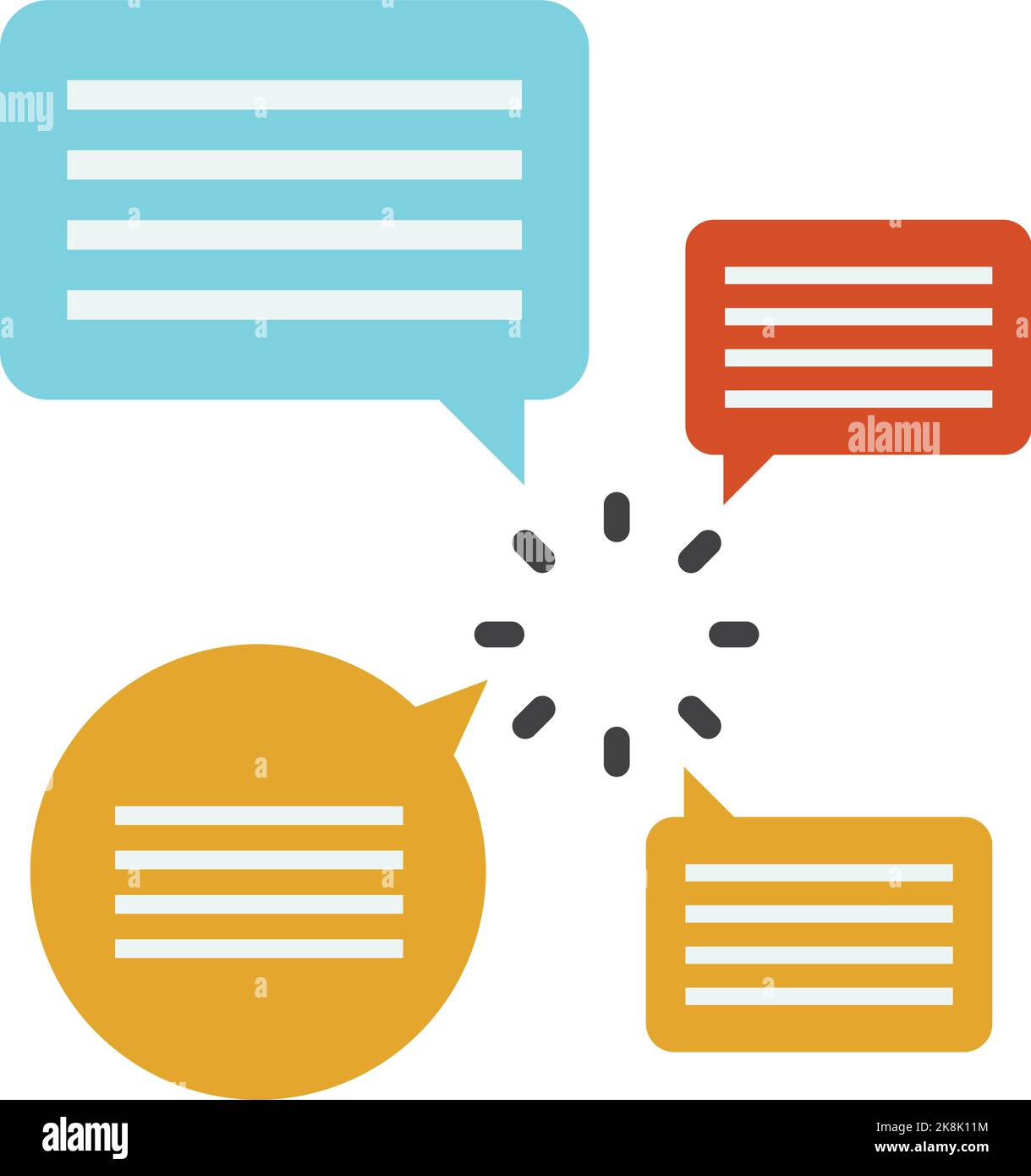 review illustration in minimal style isolated on background Stock ...