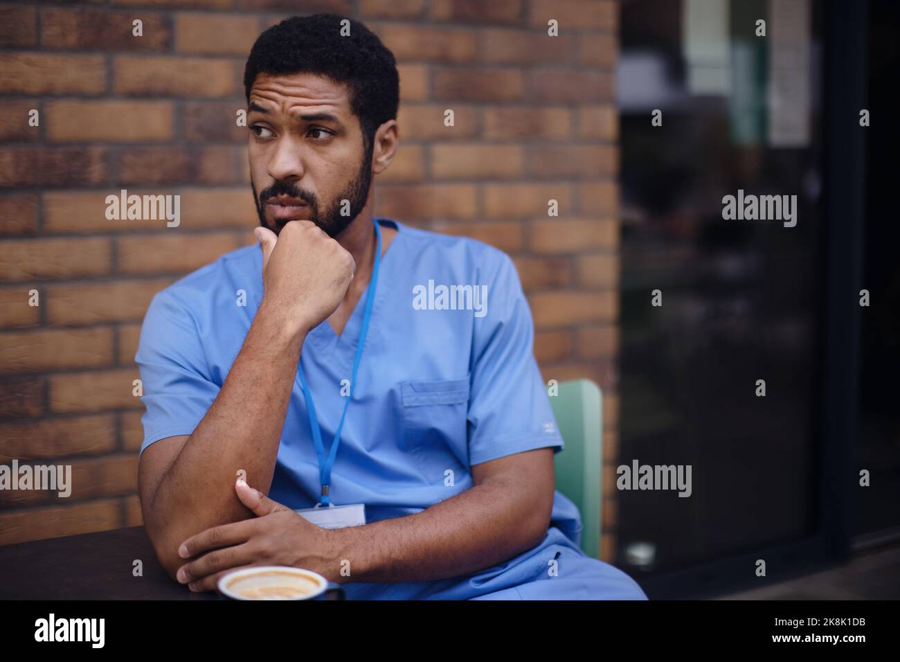Young unhappy exhausted man hi-res stock photography and images - Alamy
