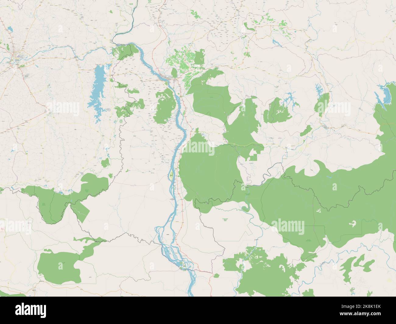 Champasak map hi-res stock photography and images - Alamy