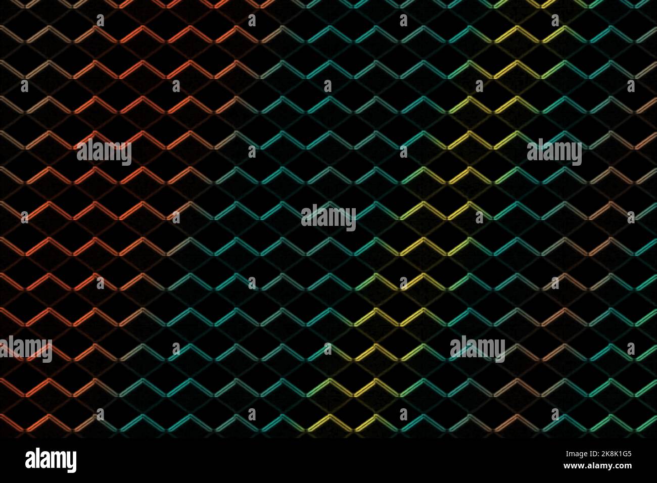 Zig zag lines banner templates set, gradient stripes texture ...
