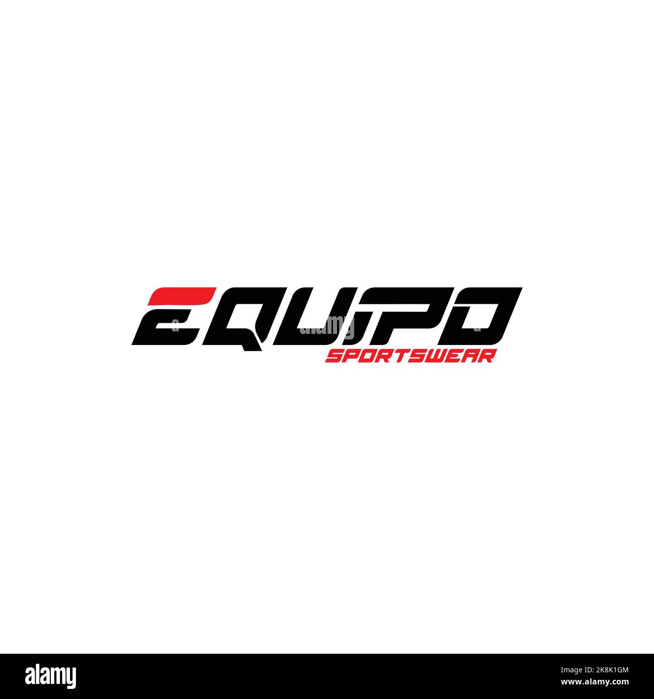 A design of Equipd Sportswear logo on white background Stock Vector ...
