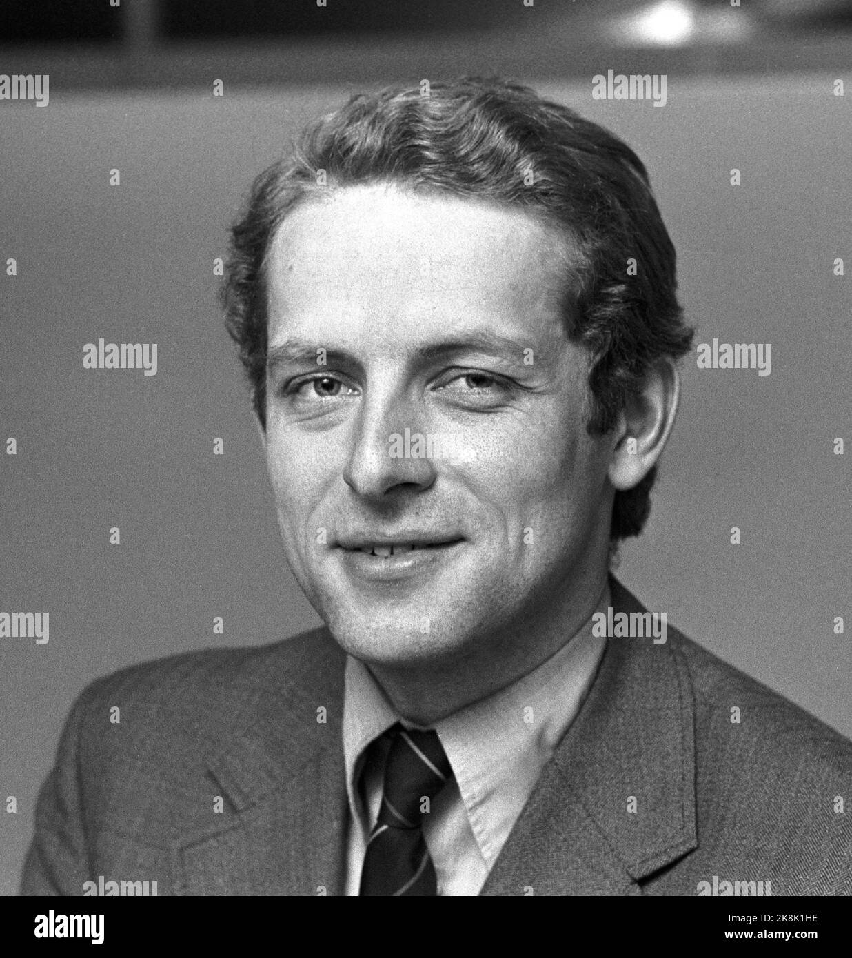 Oslo 19740319 William Nygaard, new CEO. in Aschehoug publishing house ...