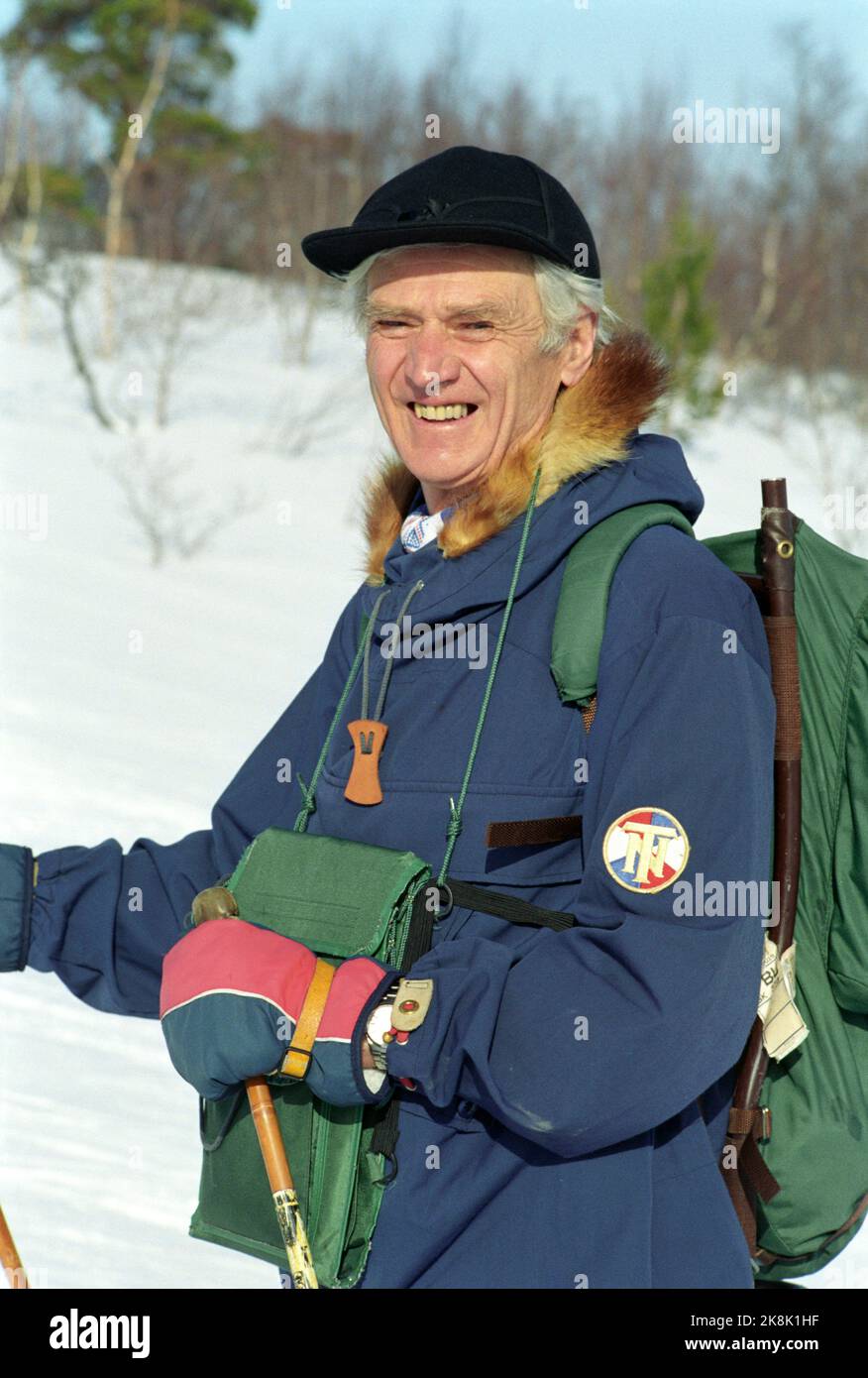 Erik veigard skiing recreation alone portrait cap hi-res stock ...