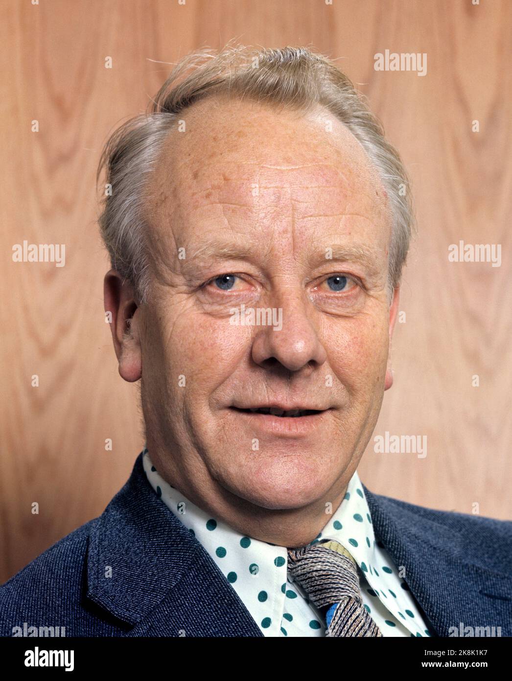 Oslo 197512. Kåre Hegseth - Program Secretary in NRK, photographed ...