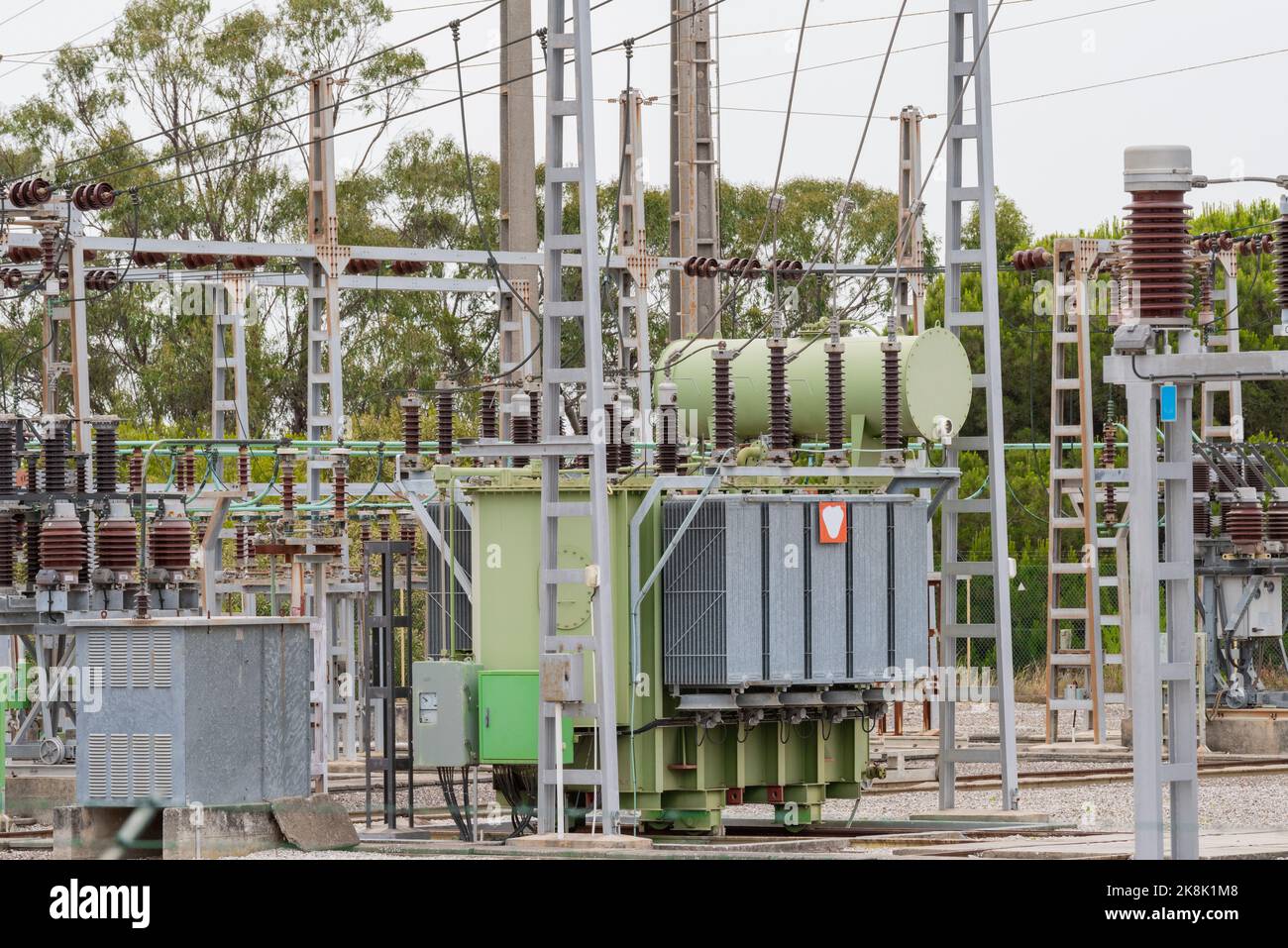 The high voltage industrial equipment in a power plant Stock Photo - Alamy