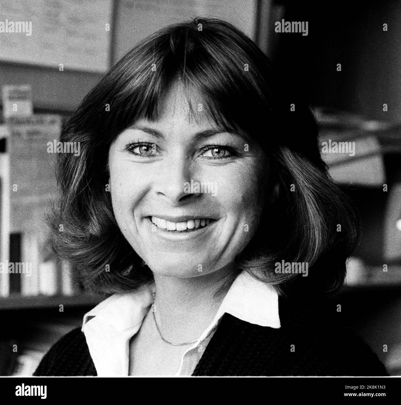 Oslo 1981-03-04: Kari Storækre, journalist NRK, photographed in ...