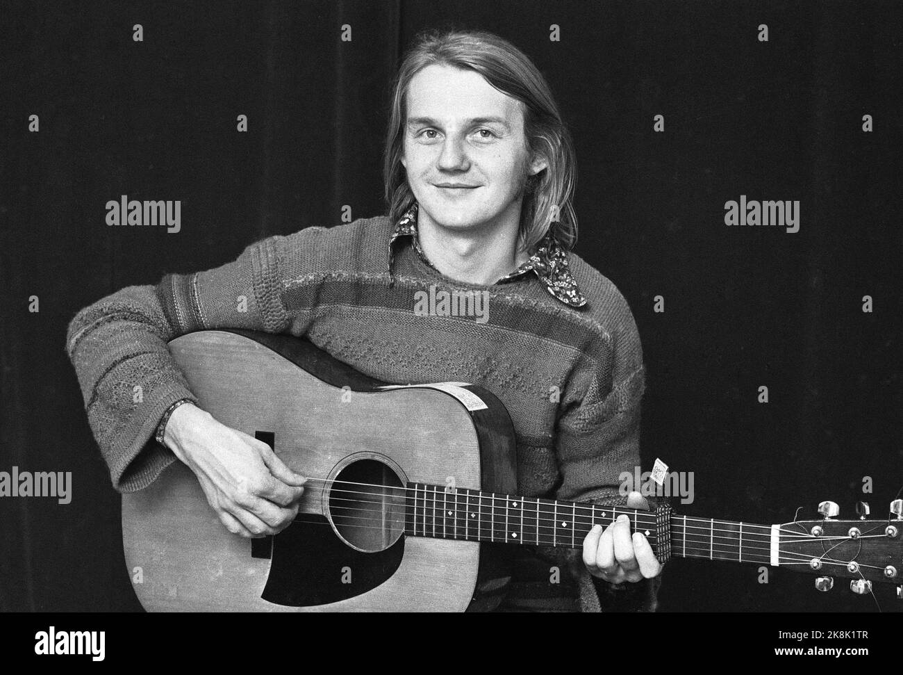 Oslo January 1977 Singer singer Finn Kalvik. Photo: Bjørn Sigurdsøn ...