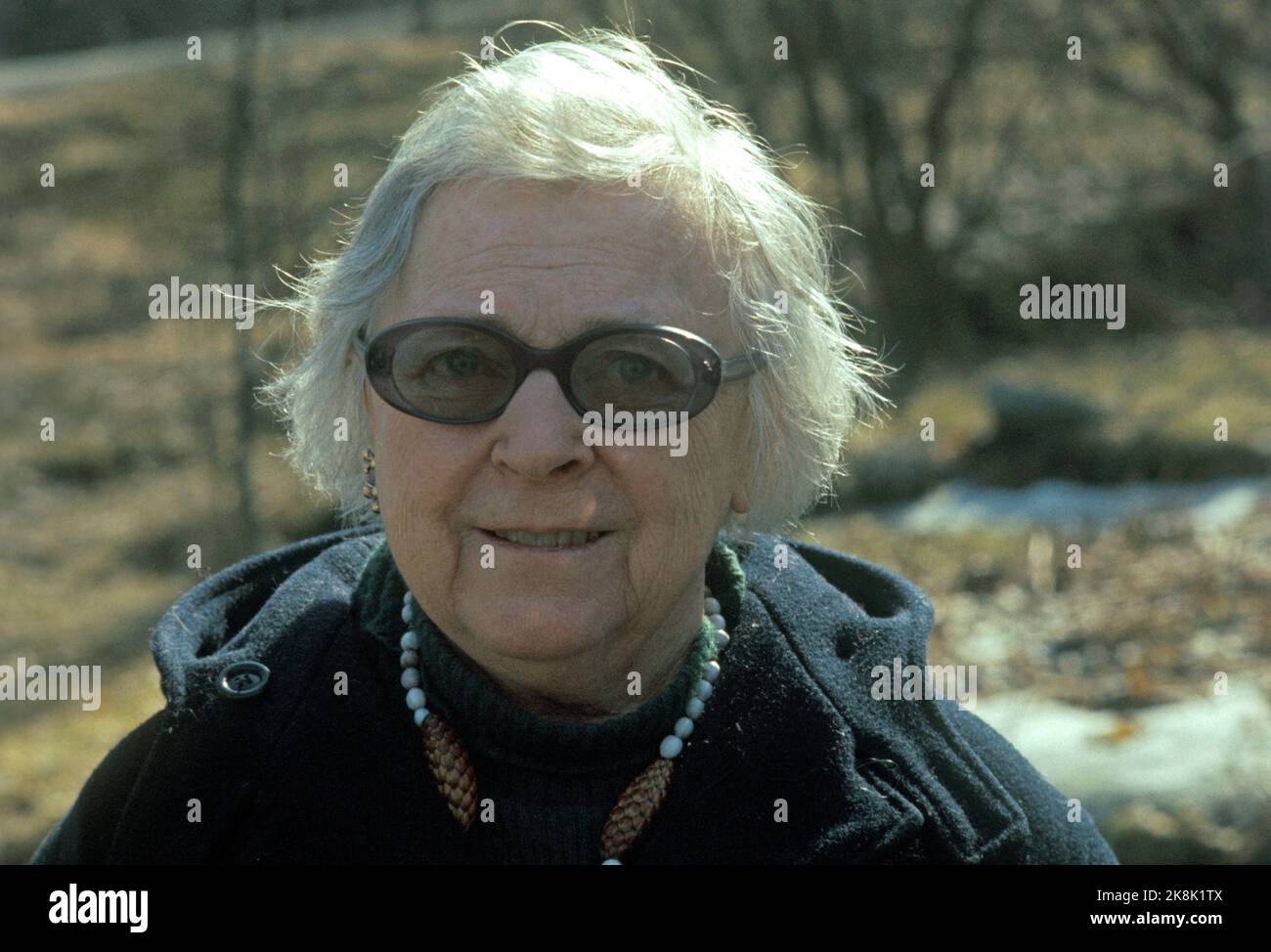 Norwegian author inger hagerup photographed november 1975 photo hi-res ...