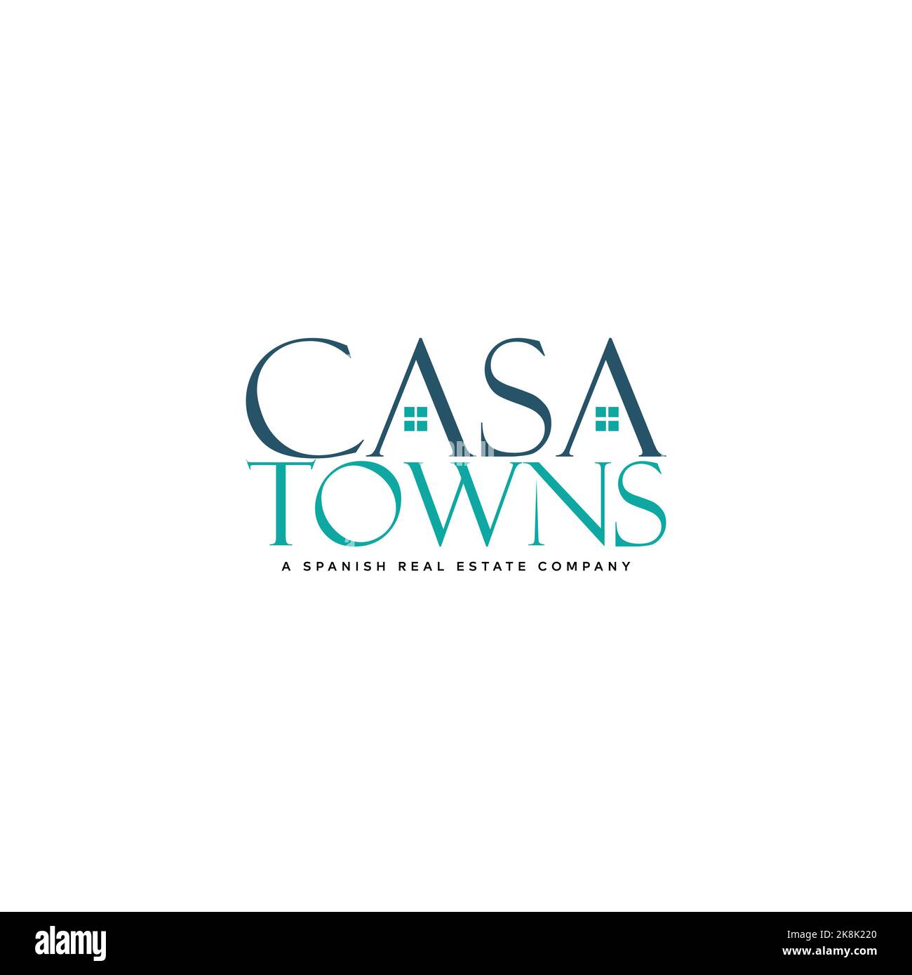 A Casa Towns logo design with Minimal Homes for Spanish Real Estate ...