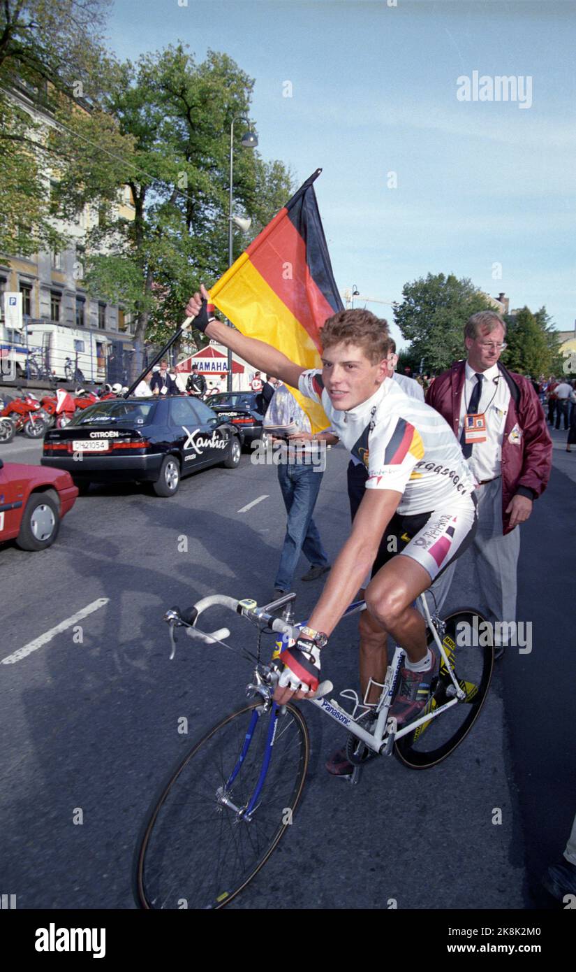Winner of the cycling world cup in oslo photo hi-res stock photography ...