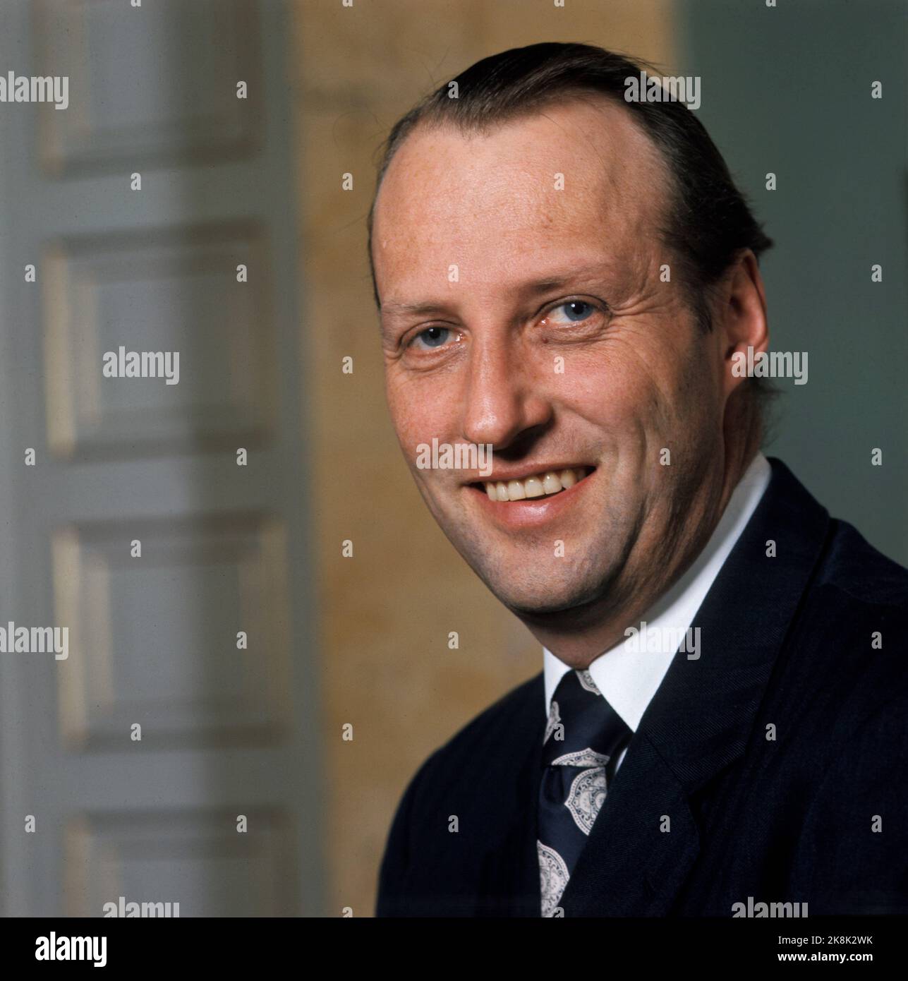 Oslo 19760204. Crown Prince Harald photographed at the castle February ...