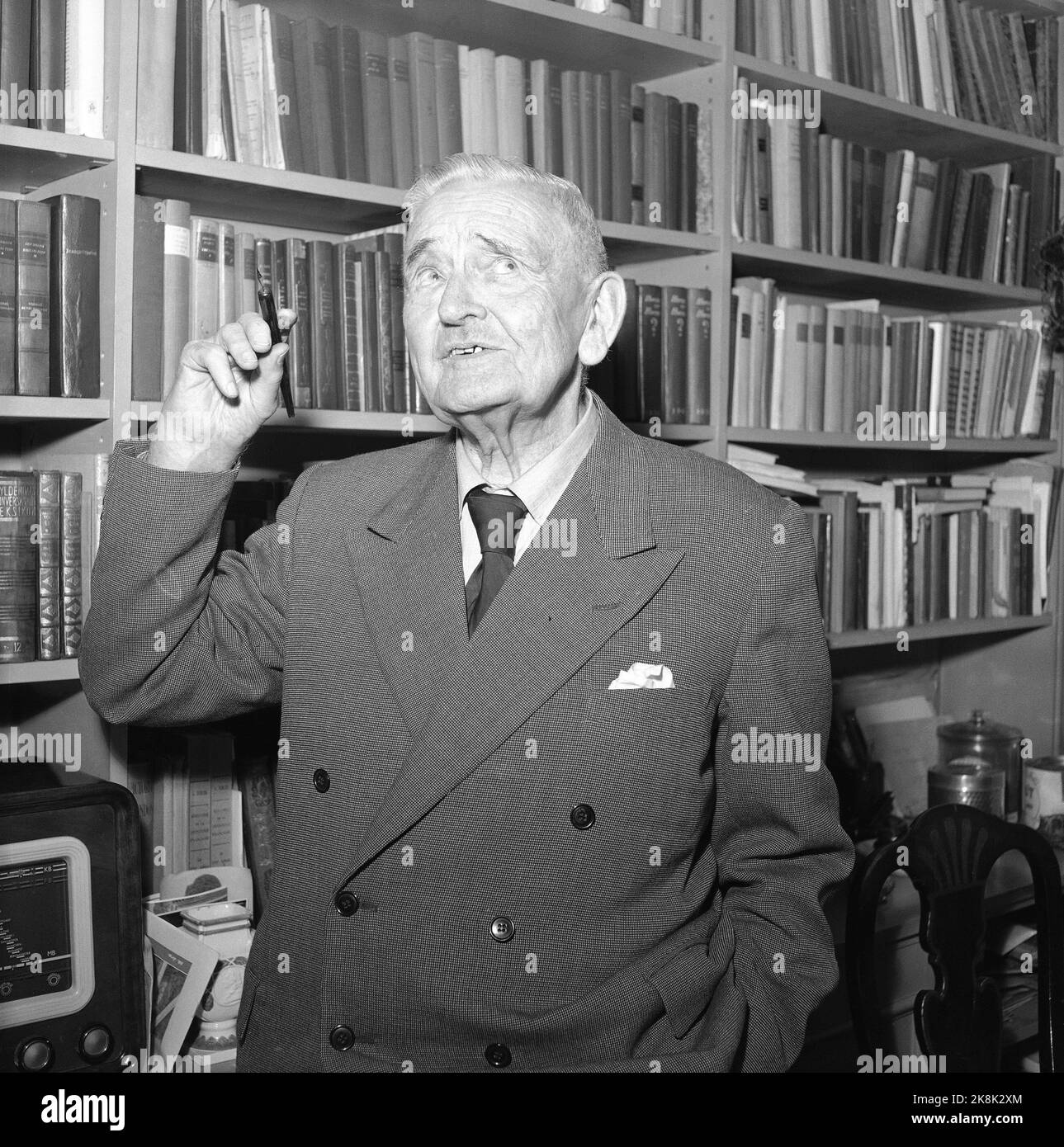 Portrait of actor Hauk Aabel. He is here 87 years old and still works ...