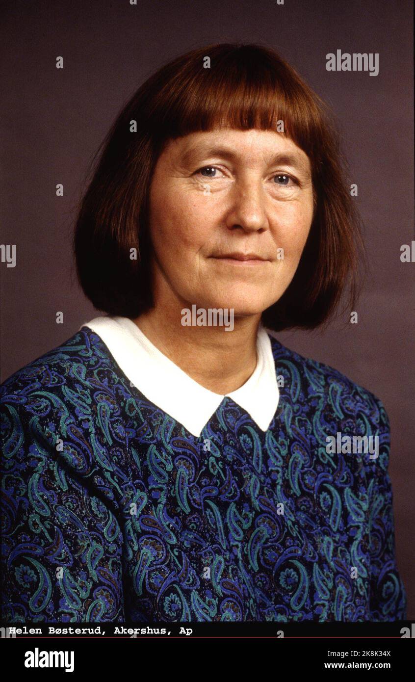 Storting representative Helen Bøsterud, Akershus, representative of the ...