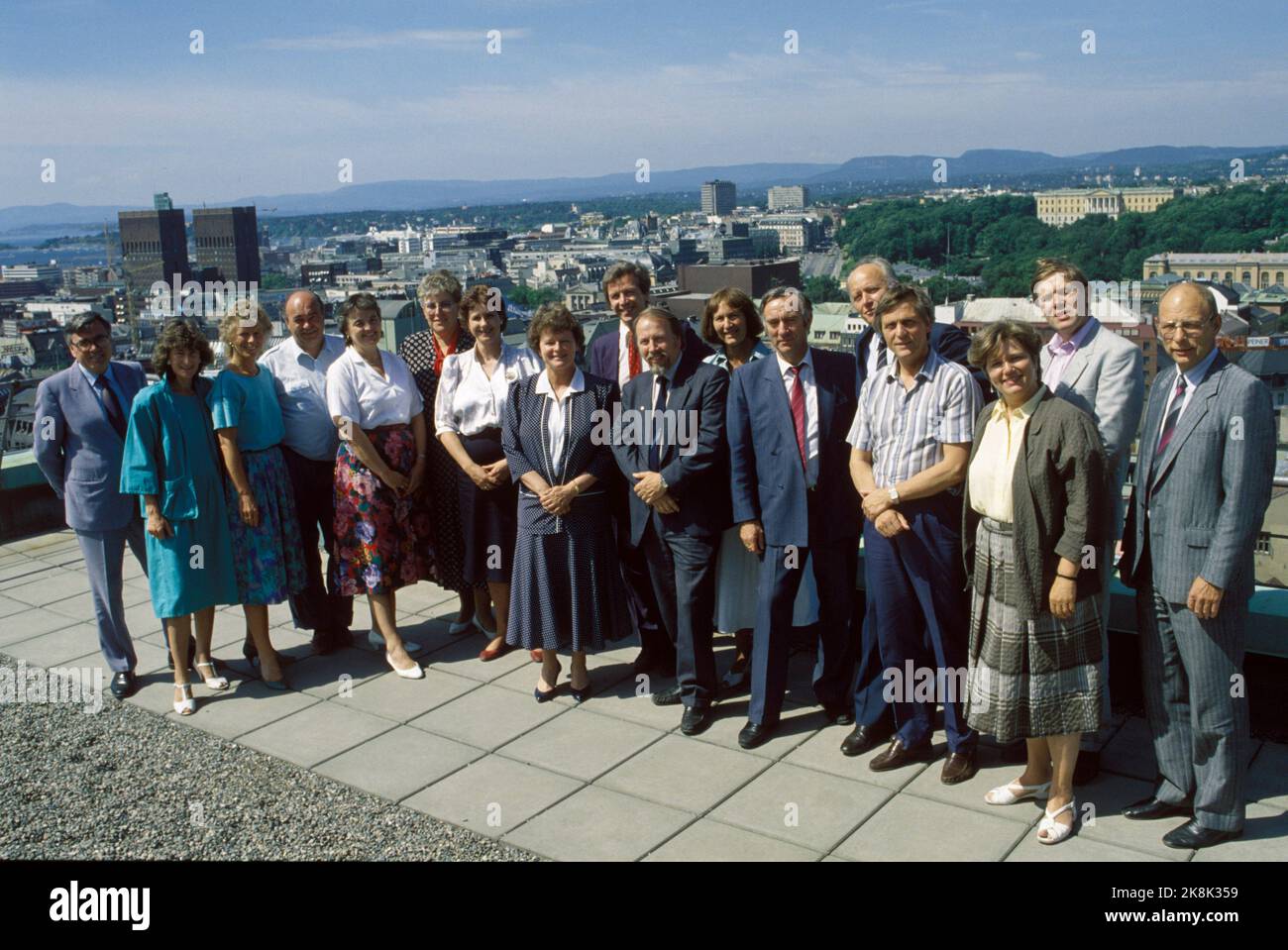 Oslo 19880616. The Government Brundtland after the change of ministers ...
