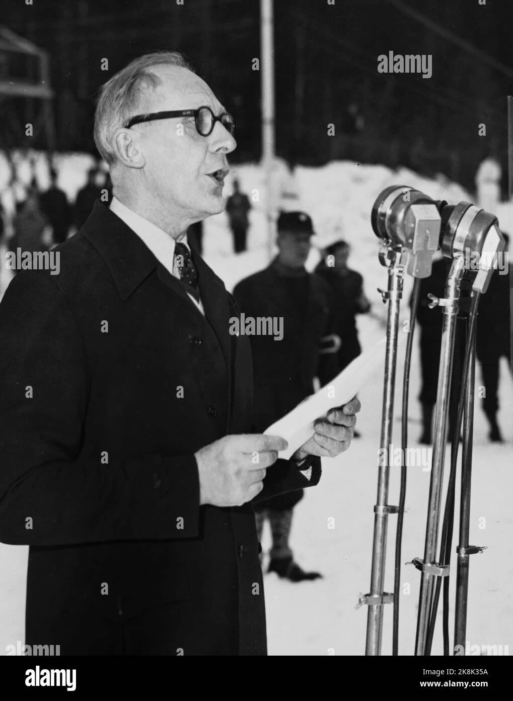 Oslo winter olympics 1952 during the olympics hi-res stock photography ...