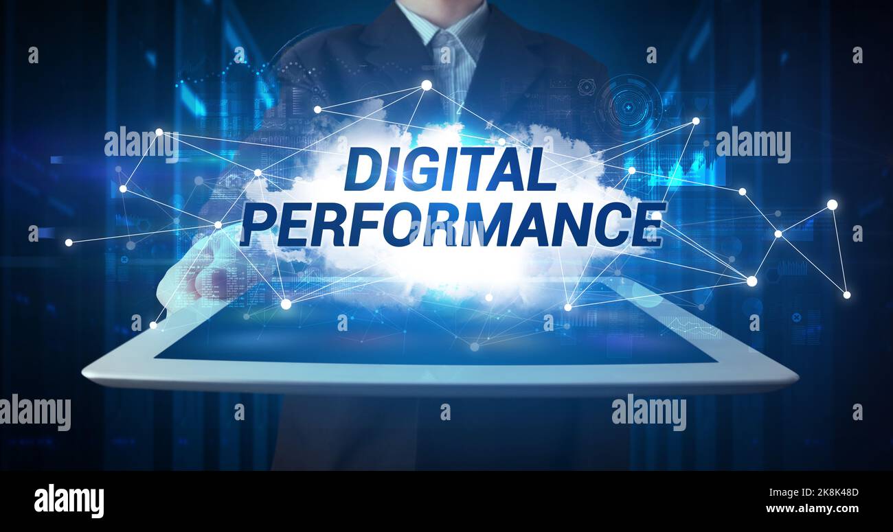 Person holding tablet, technology concept Stock Photo - Alamy