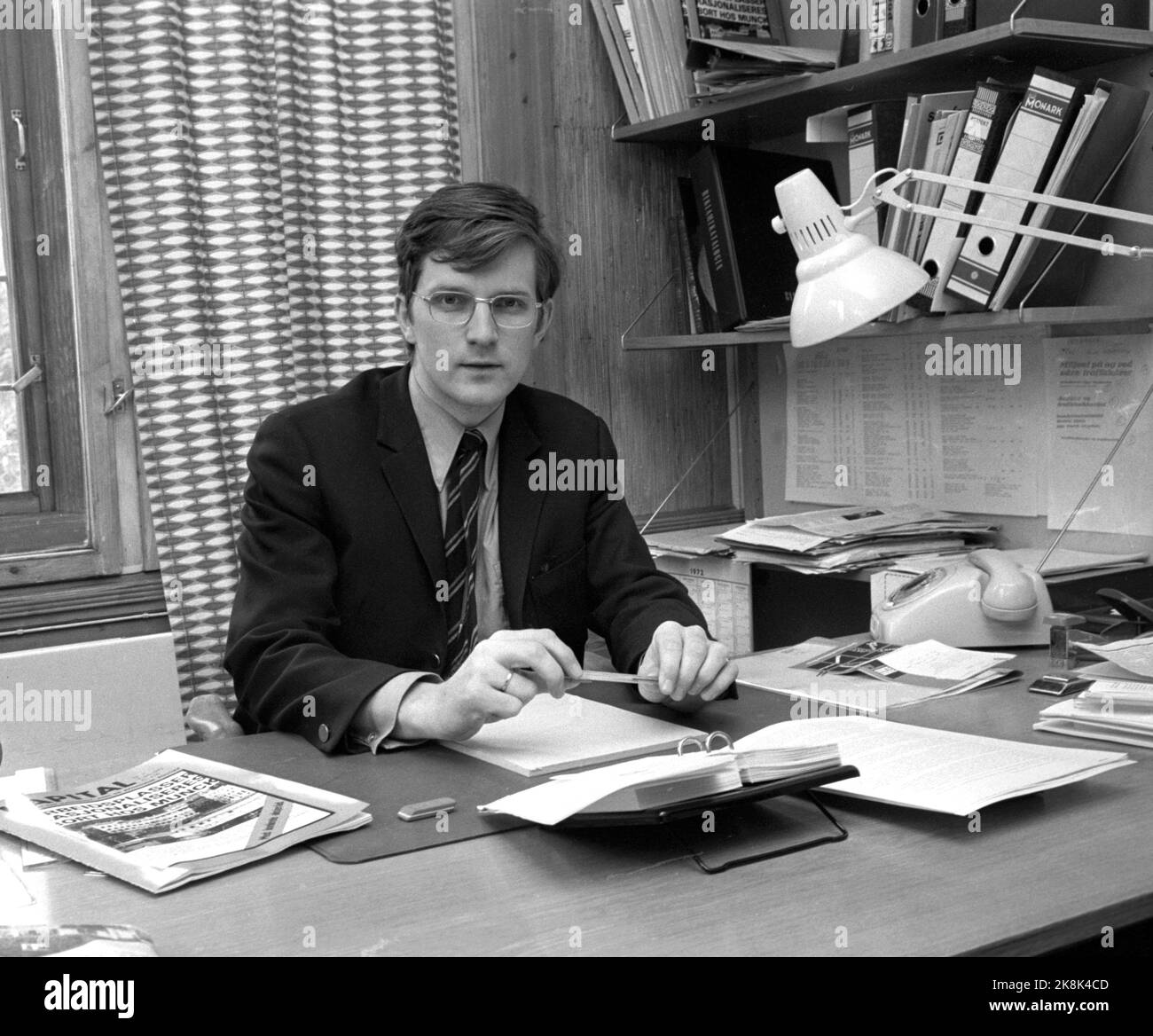 Oslo 19720624. The economist and editor Trygve Hegnar Owner of the ...