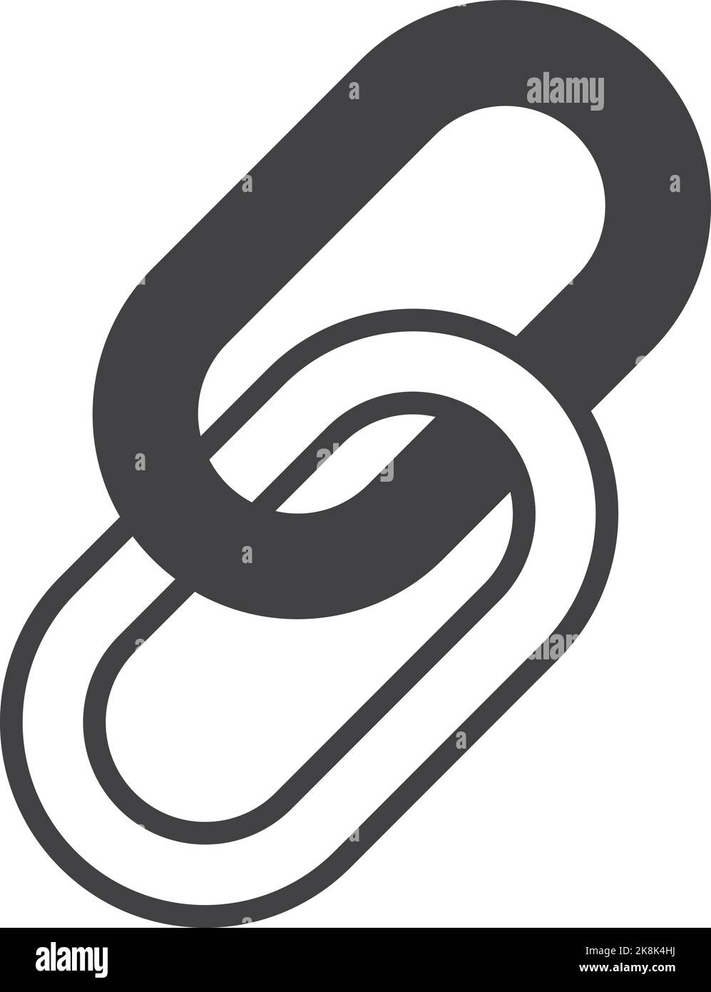 link symbol illustration in minimal style isolated on background Stock ...
