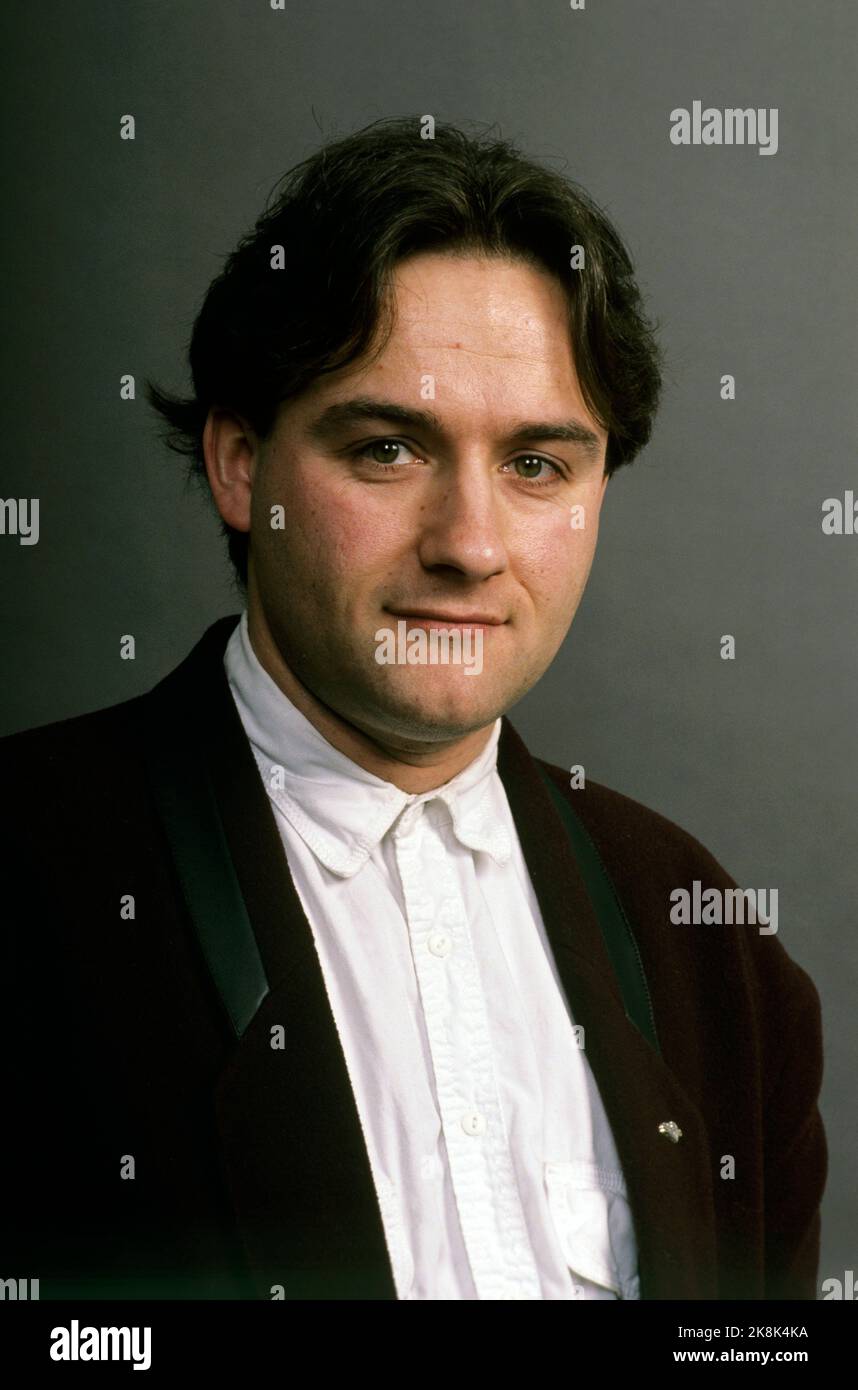 Oslo January 1992. Sølve Stang, NRK, Dagsavisen. Portrait. Photo Bjørn ...