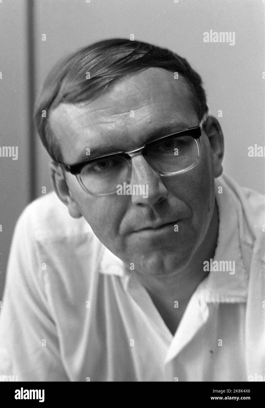 Oslo august 1969 nrk employee lars jacob krogh photo hi-res stock ...