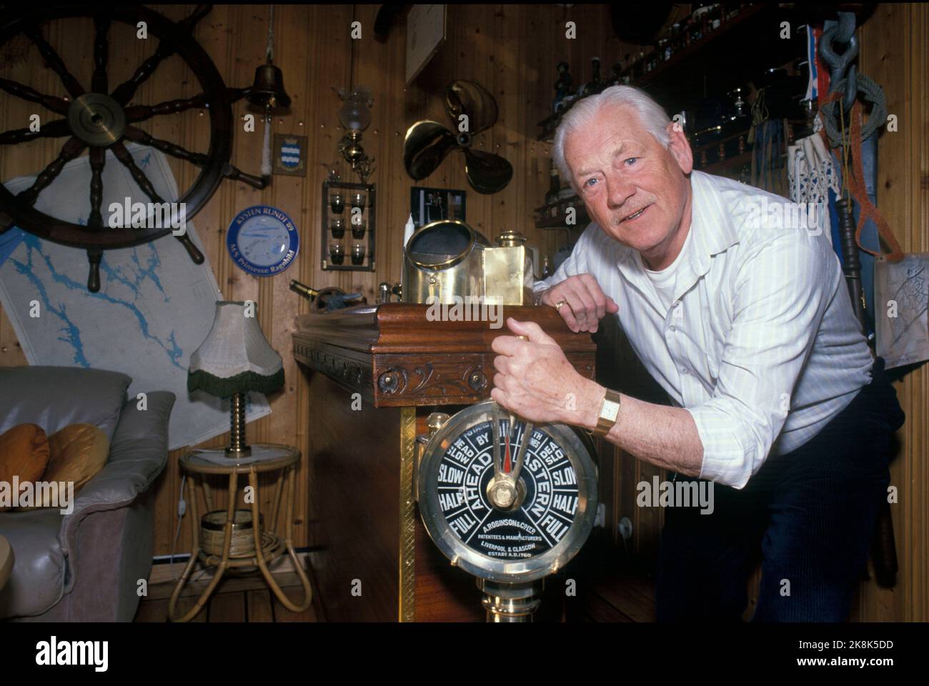 Oslo 1992. Actor Arve Opsahl in his home. Photo: Jen O. Kvale / NTB ...