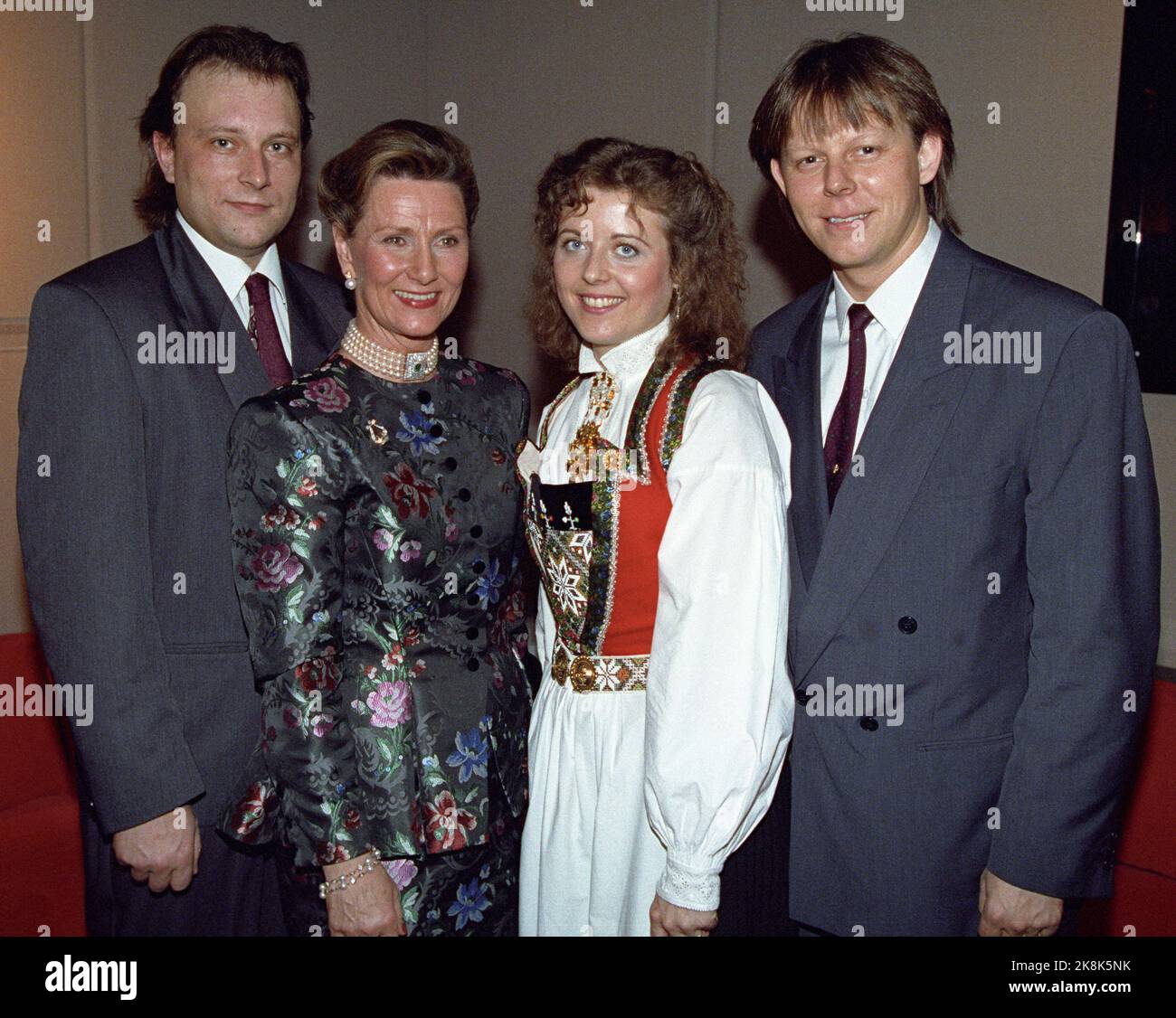 1993 queen sonja visits the upcoming olympic city here hi-res stock ...
