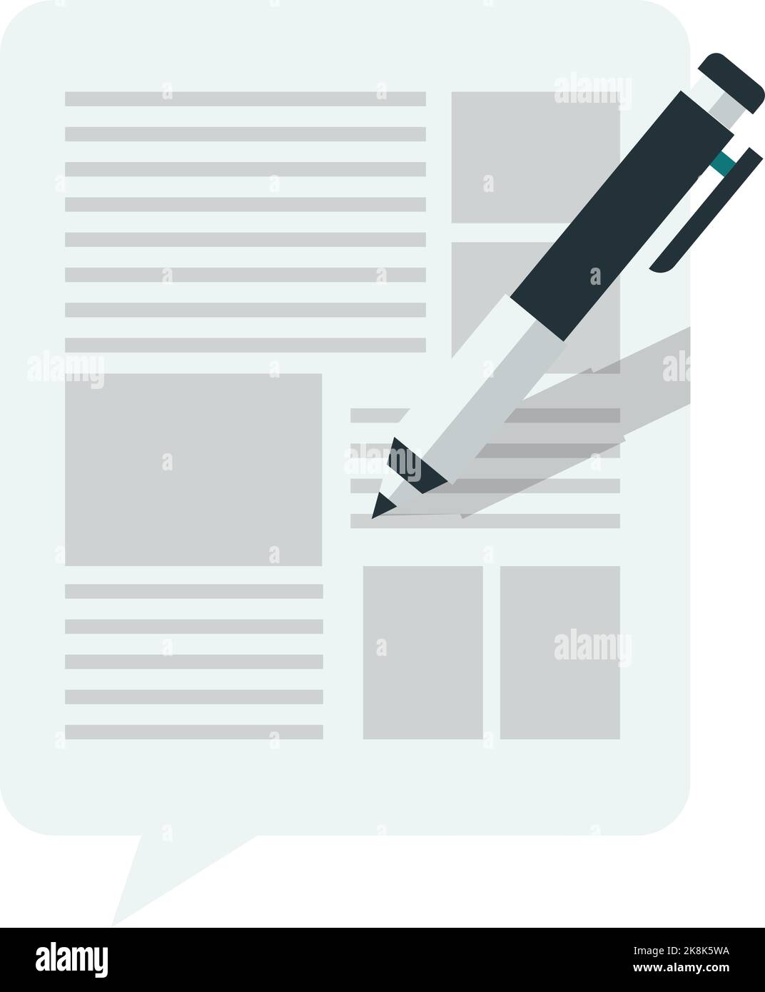 checklist report illustration in minimal style isolated on background ...