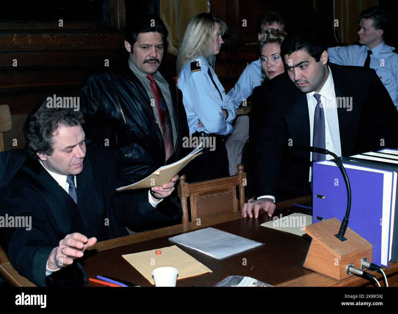 Oslo January 2, 1991. The fraud case. Here Jan "Dolla" Roger Karlsen ...