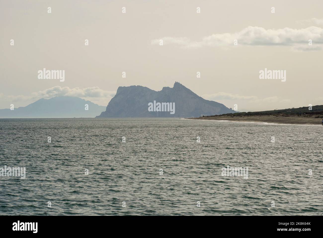 Gibraltar rock, Eastern face of the rock of Gibraltar seen from ...