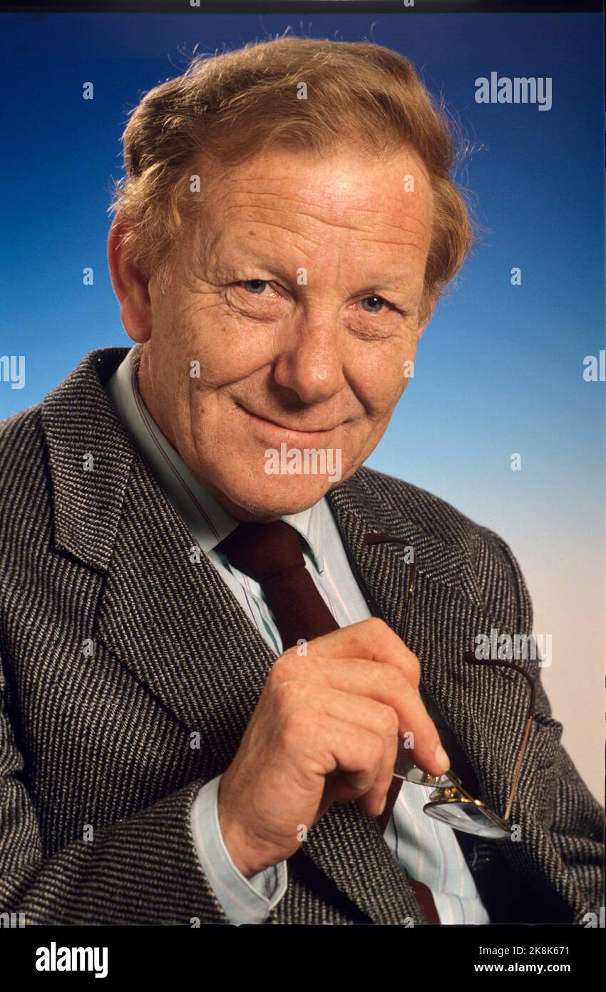 Oslo 19900306 NRK Employee Frantz Saksvik. Photo: Anne Liv Ekroll ...