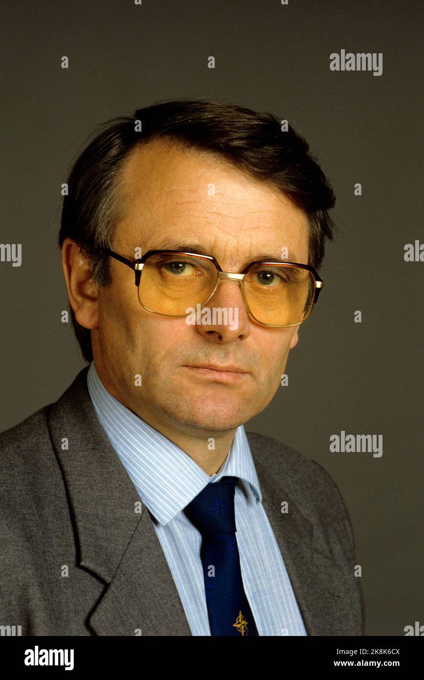 Oslo 1985-11 Storting representative Peter Angelsen, Center Party ...