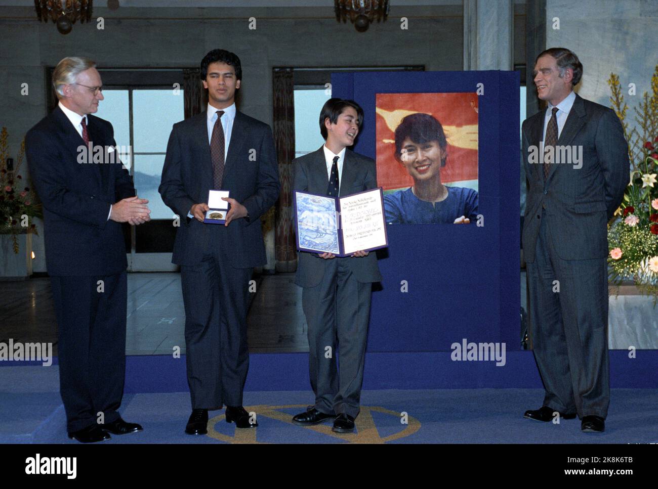 Oslo 19911210 The Peace Prize: Nobel Peace Prize 1991 awarded to Aung ...