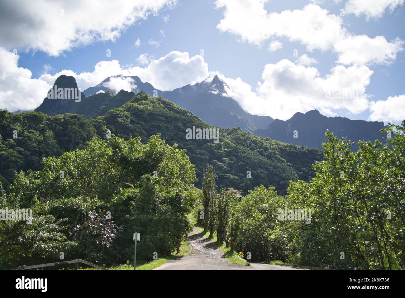 The Papenoo valley in French Polynesia Stock Photo - Alamy