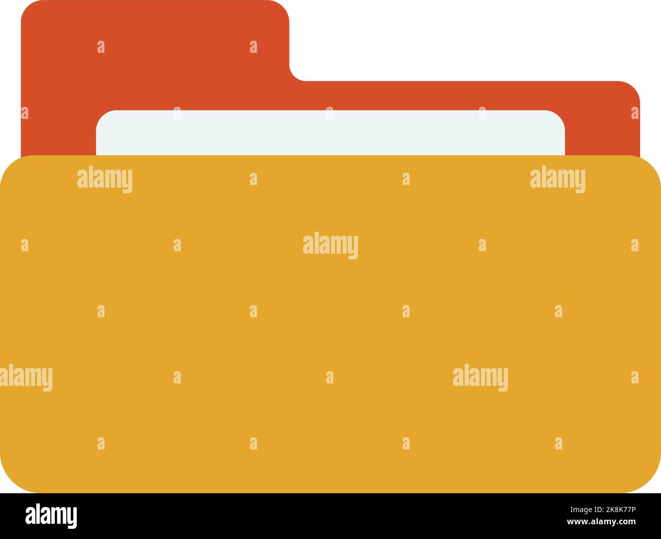 Documents and Folders illustration in minimal style isolated on ...