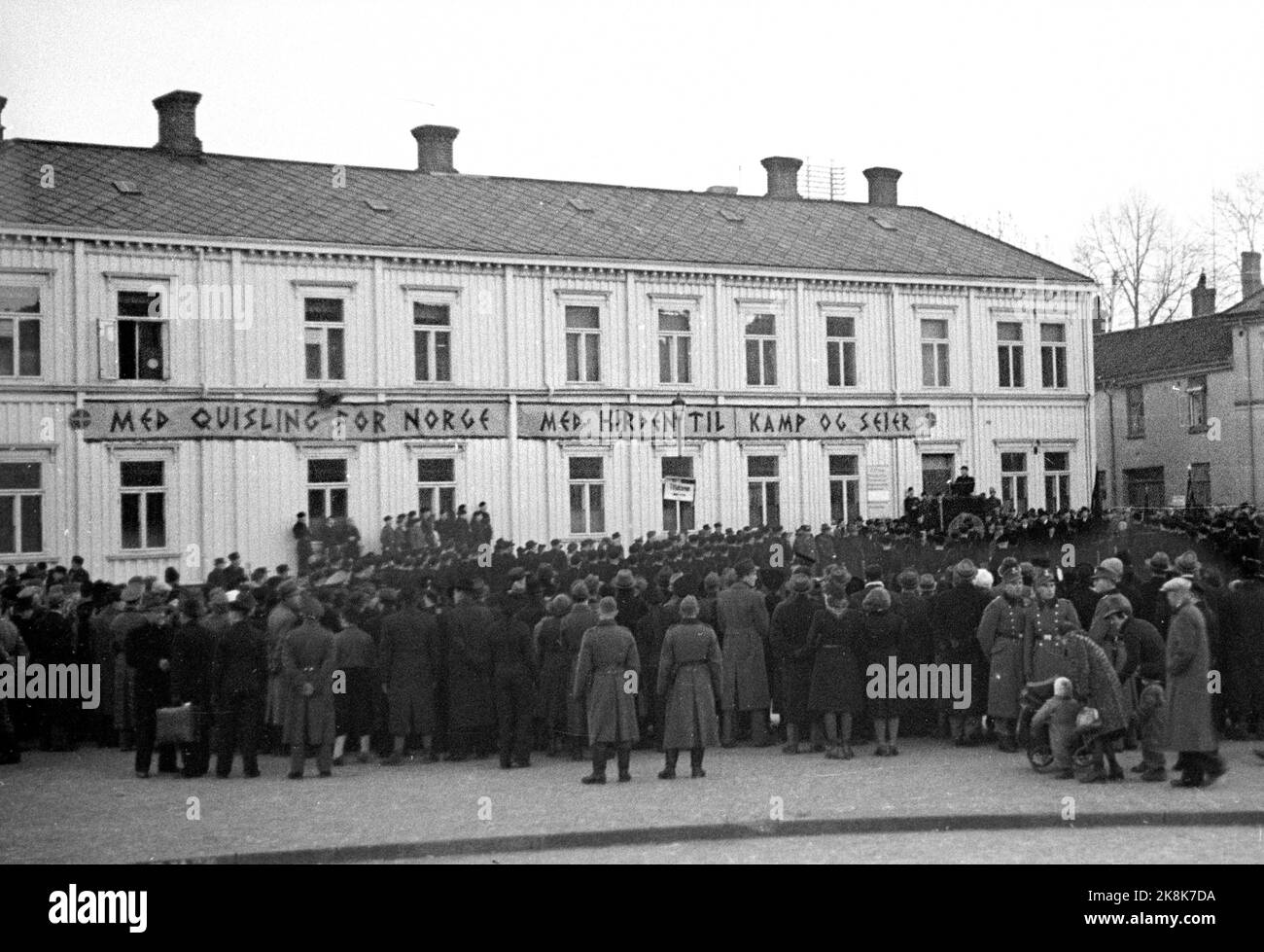 Trondheim 14-17. November 1942 NS event in Trondheim. N.S. leader ...