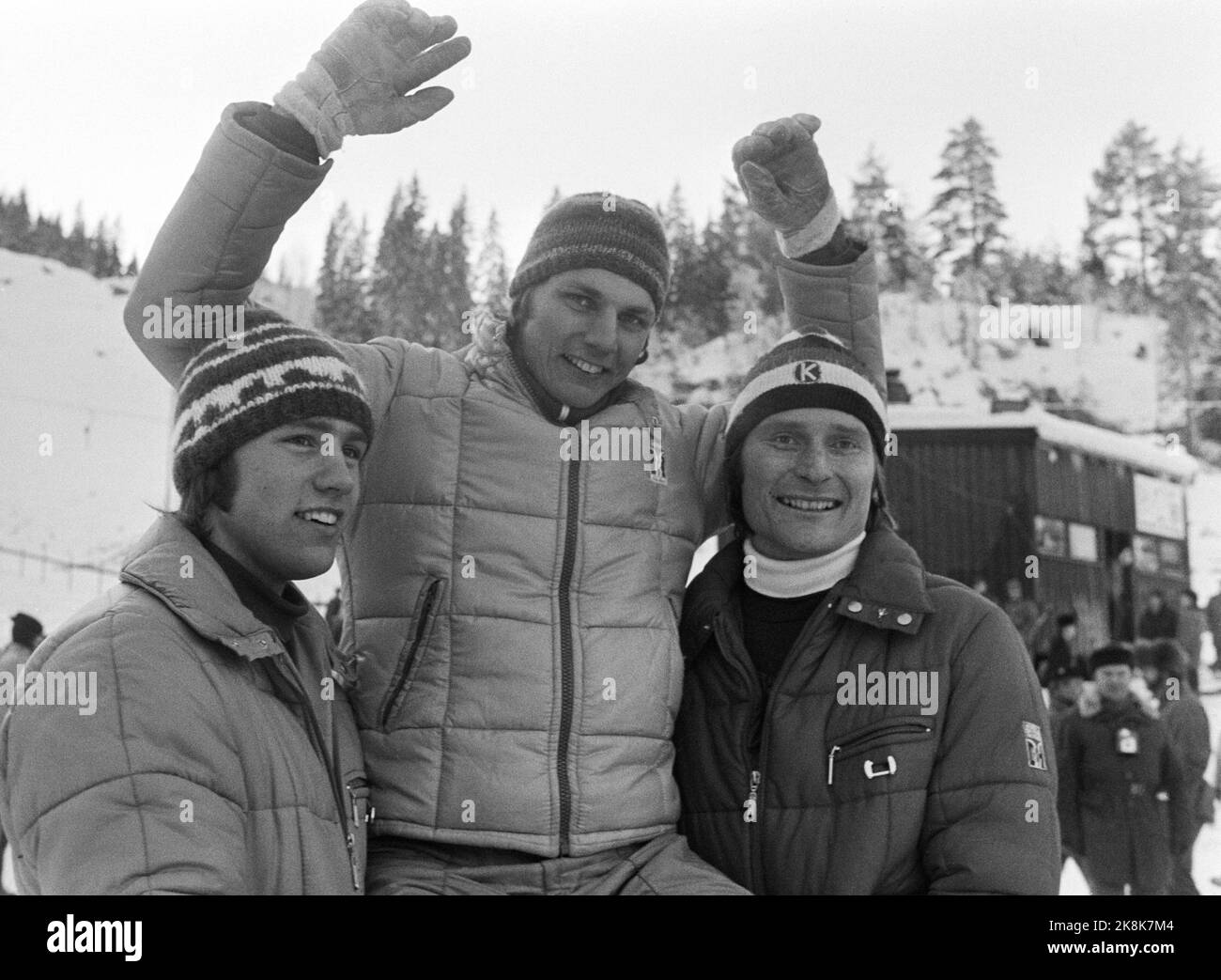 Lillestrøm 9 February 1975. Johan Sætre, Trysilgutten became Norwegian ...