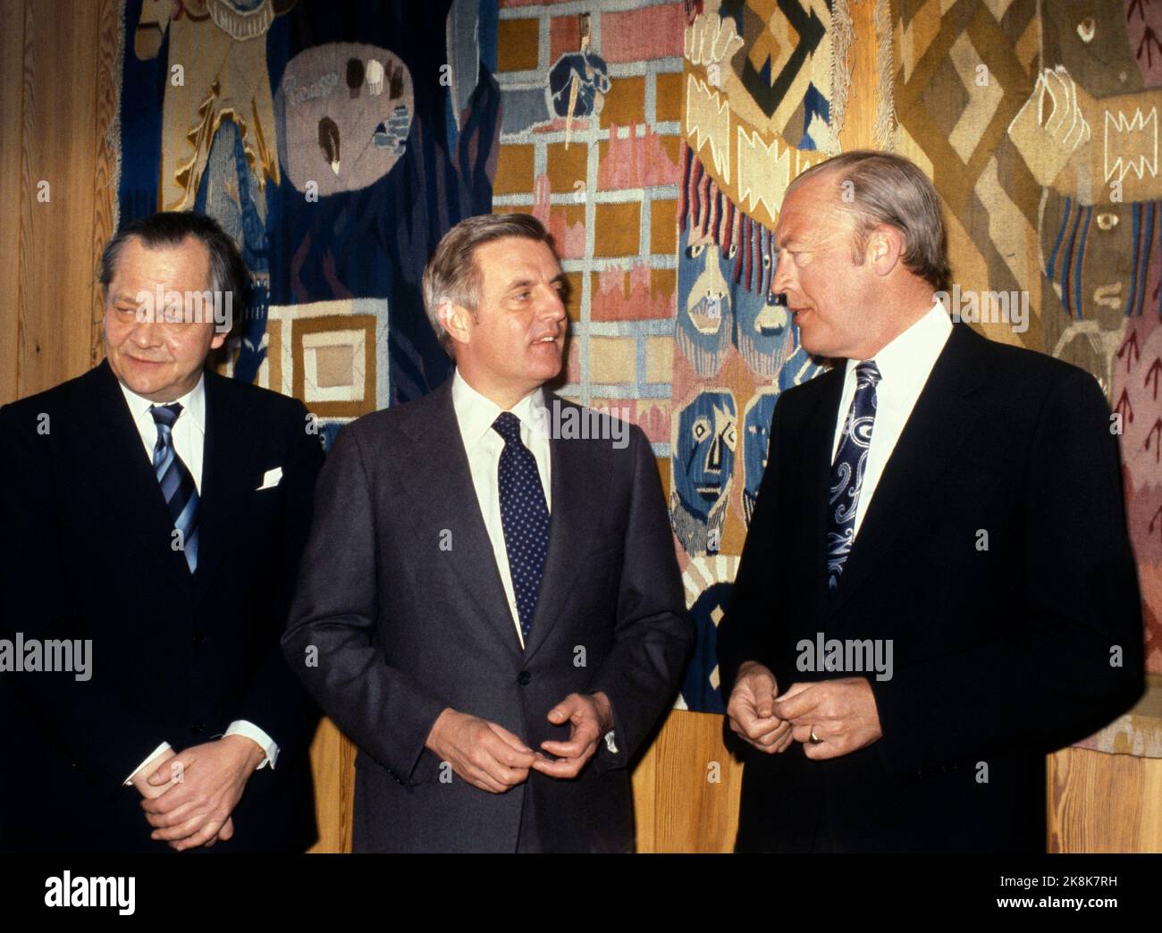 Oslo 19790417: Vice President of USA Walter Mondale visits Norway. Here ...