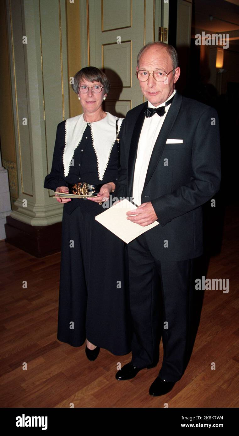 Oslo October 14, 1992 Find Kristensen with lady at Queen Margrethe's ...